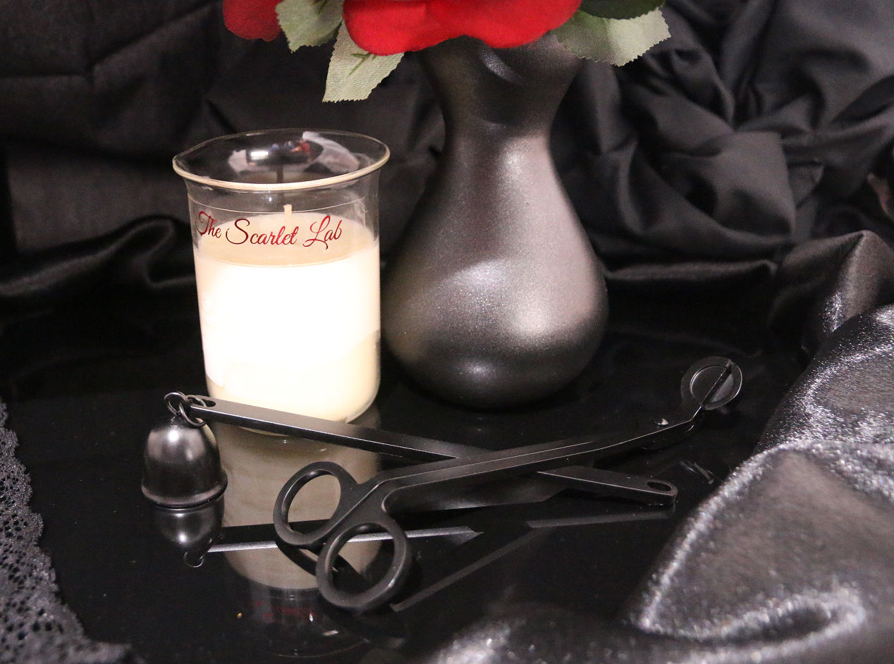 The Apparatus - wick trimmer and snuffer - The Scarlet Lab